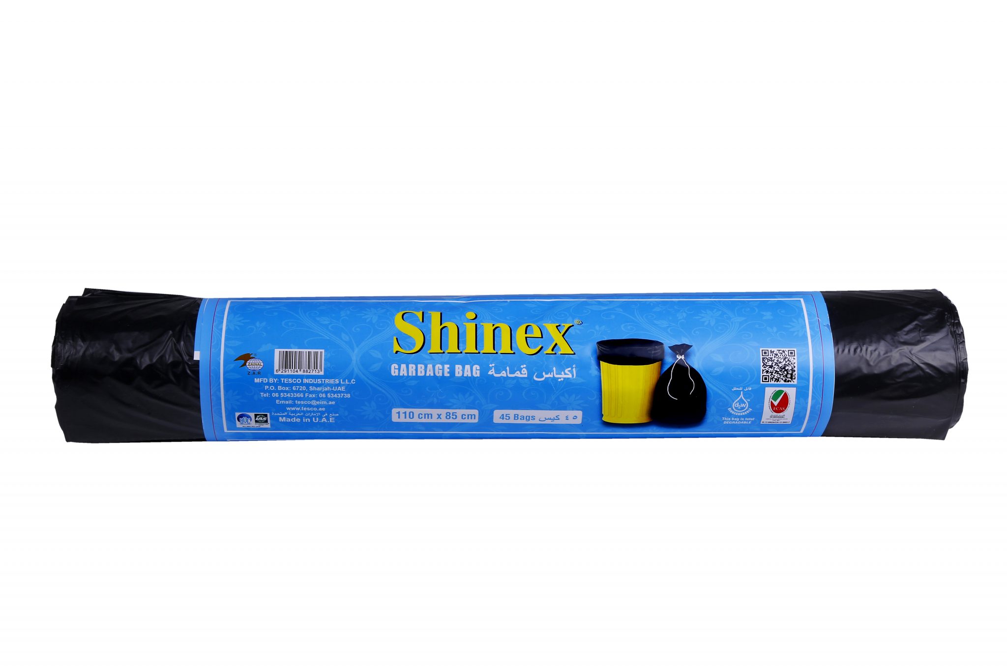SHINEX GARBAGE ROLL 85 X 110 CM ( 6 Roll X 40 Sheet ) | Tesco